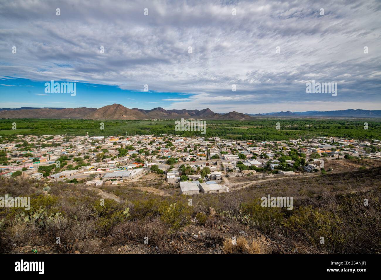 Aerial view of Nazas, Mexico Stock Photo - Alamy