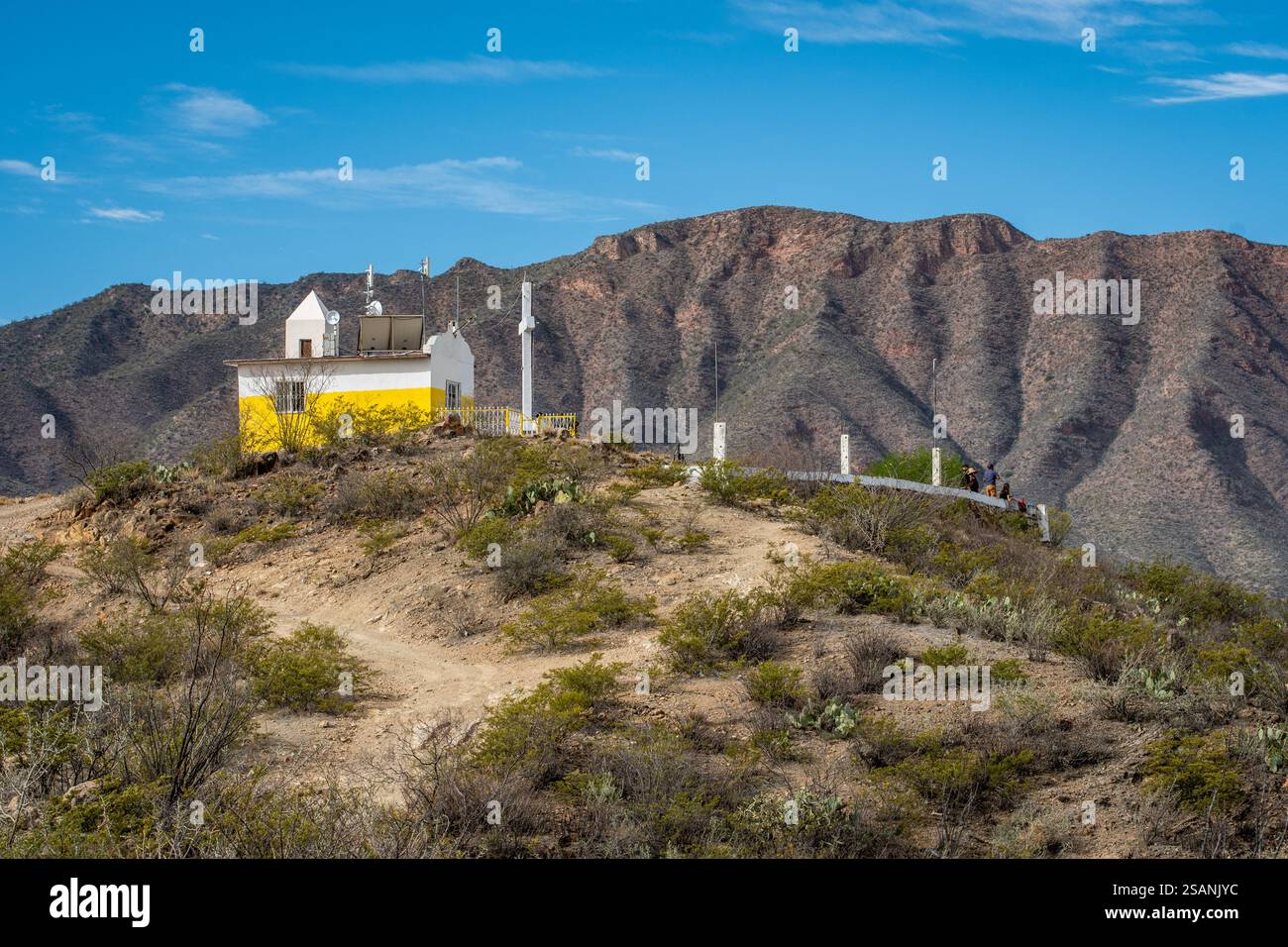 Small mountainside church in Nazas, Mexico Stock Photo - Alamy