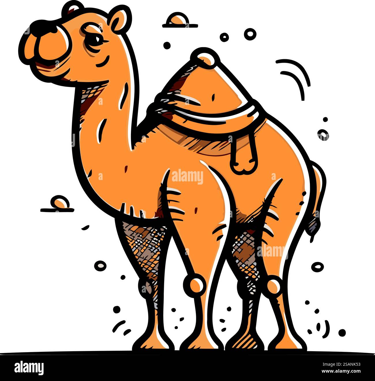 Camel. Vector illustration of a camel. Hand drawn camel Stock Vector ...