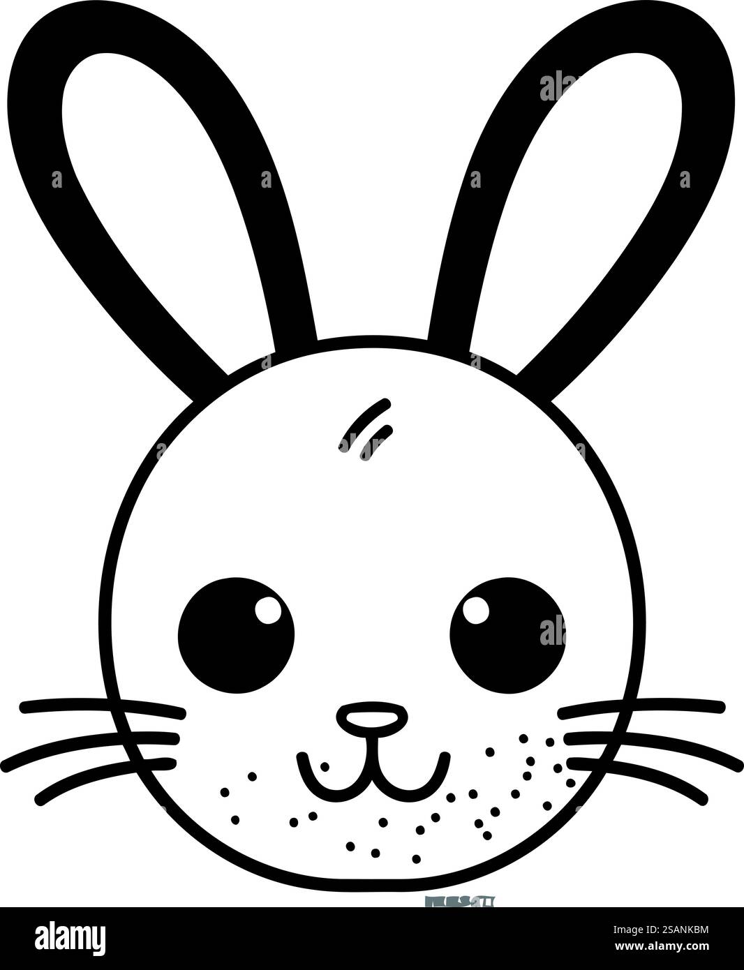 Bunny face drawing hi-res stock photography and images - Alamy