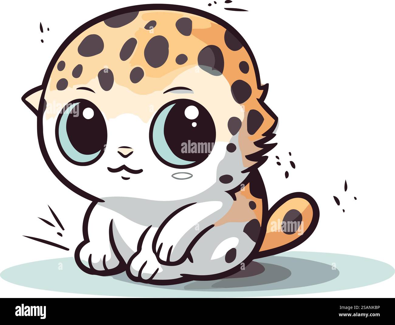 Adorable baby leopard Stock Vector Images - Alamy