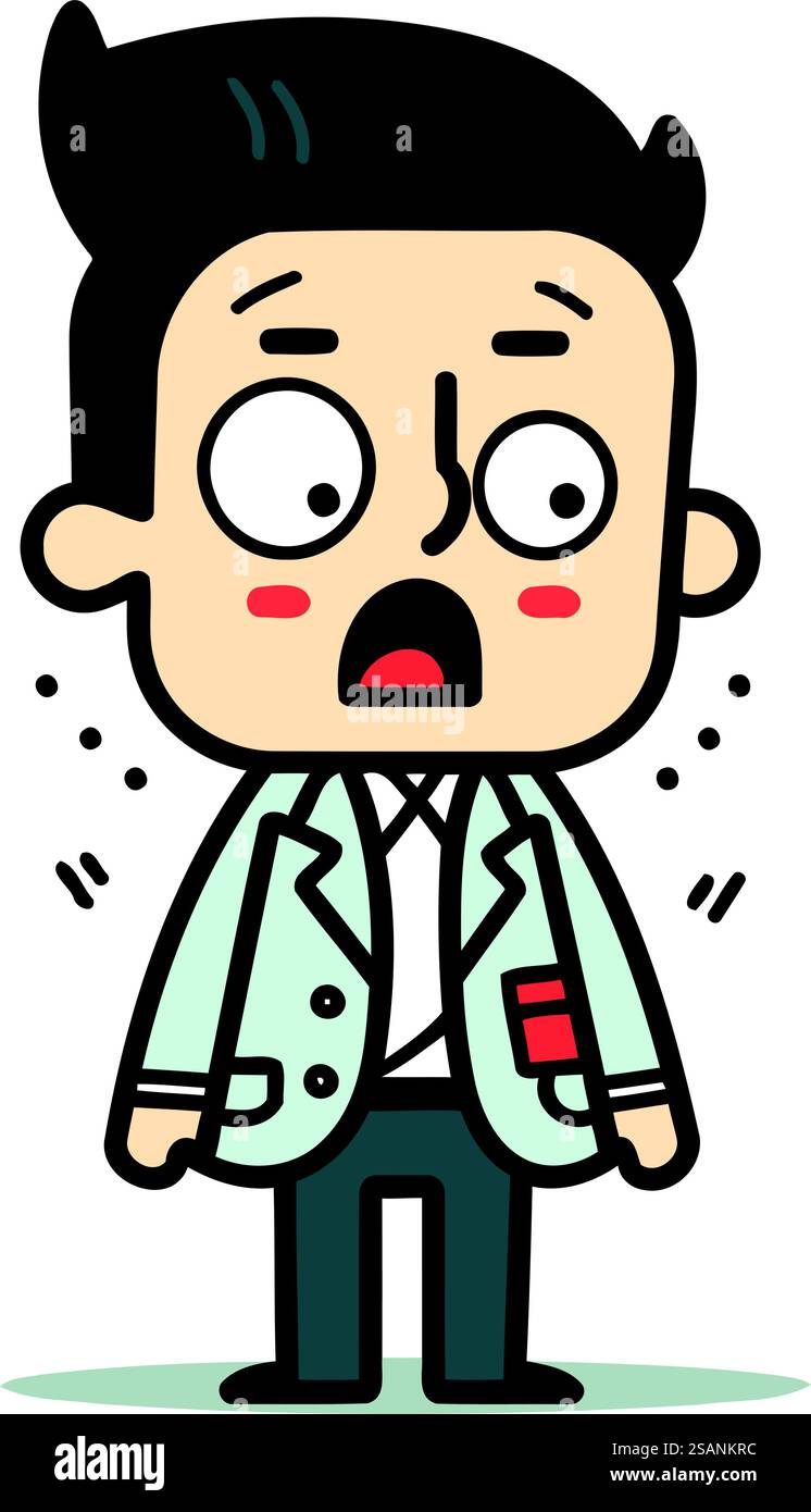 Frustrated businessman cartoon hi-res stock photography and images - Alamy