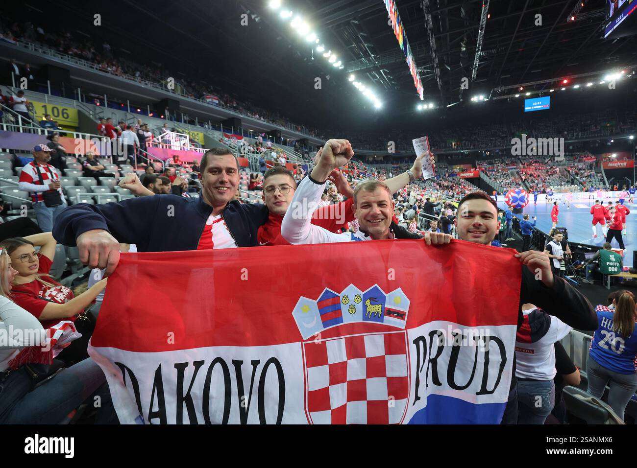 Croatia Supporters cheer in prior to the 2025 IHF Men's Handball World ...
