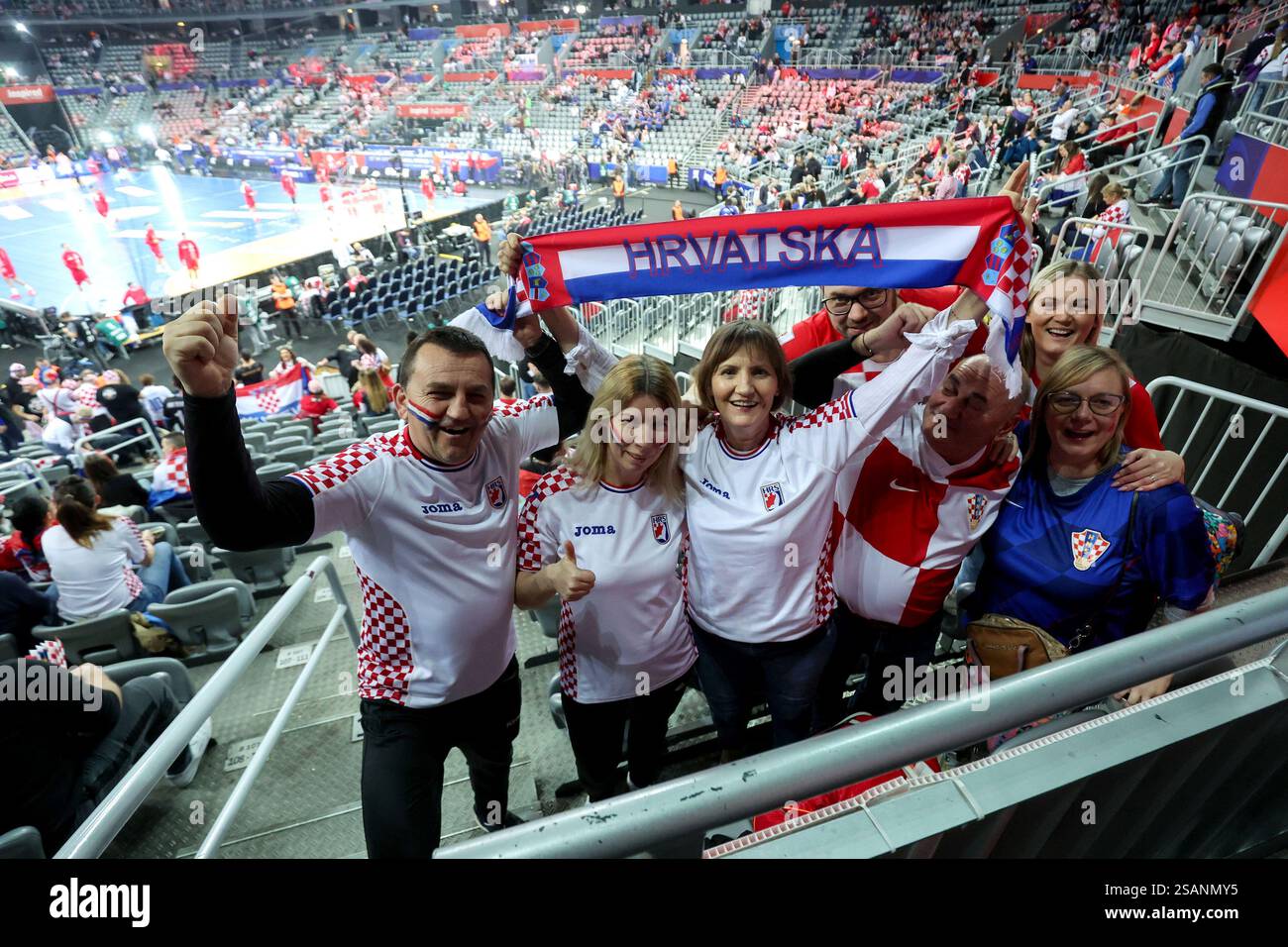 Croatia Supporters cheer in prior to the 2025 IHF Men's Handball World ...