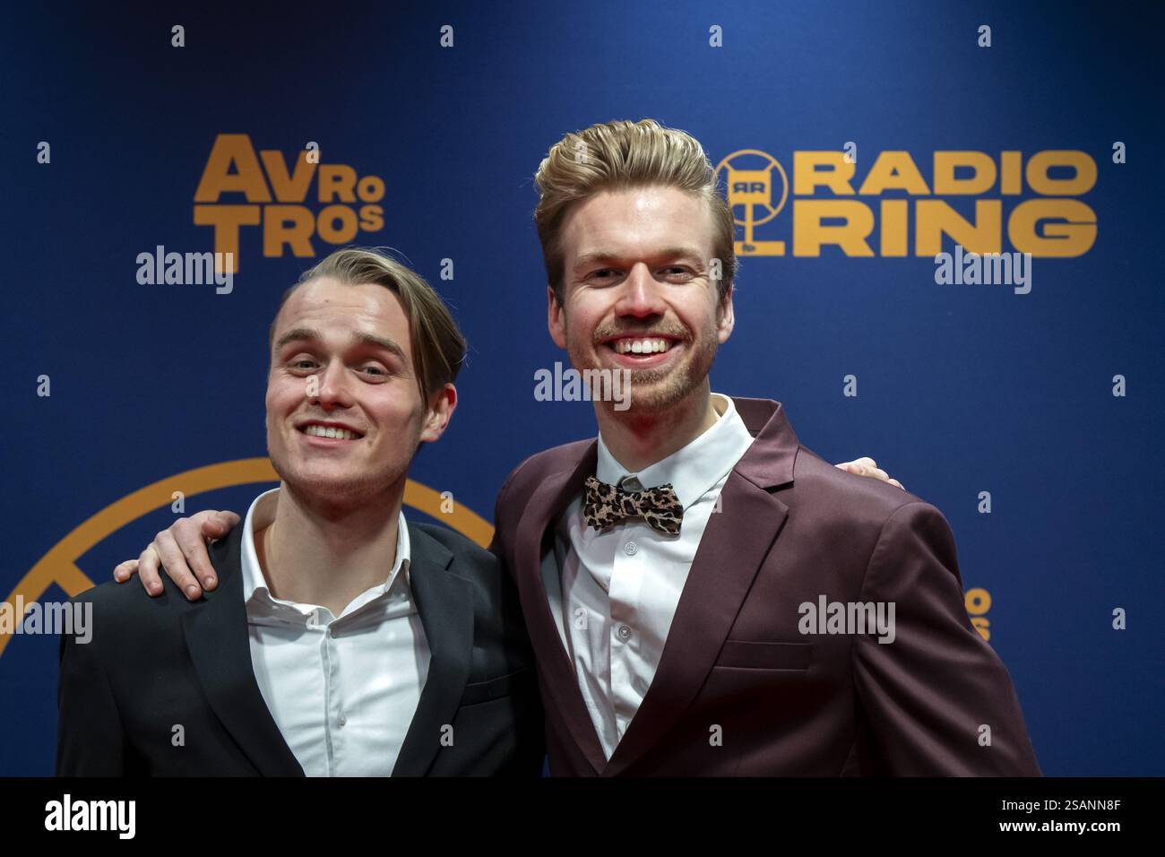 HILVERSUM - Marijn Oosterveen and Anouk Hendriks on the carpet prior to ...