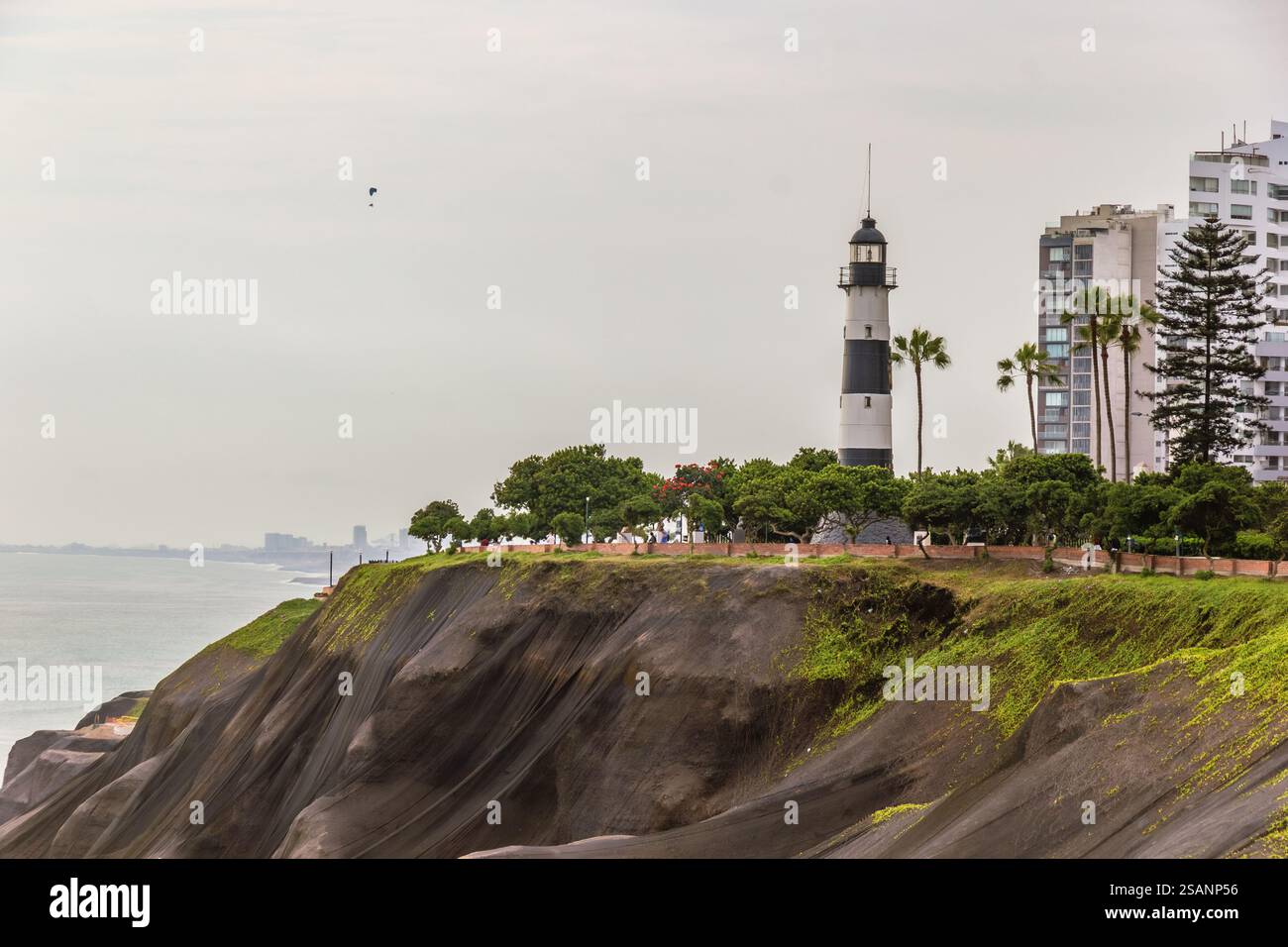 Lighthouse at Miraflores District - Lima, Peru Stock Photo - Alamy