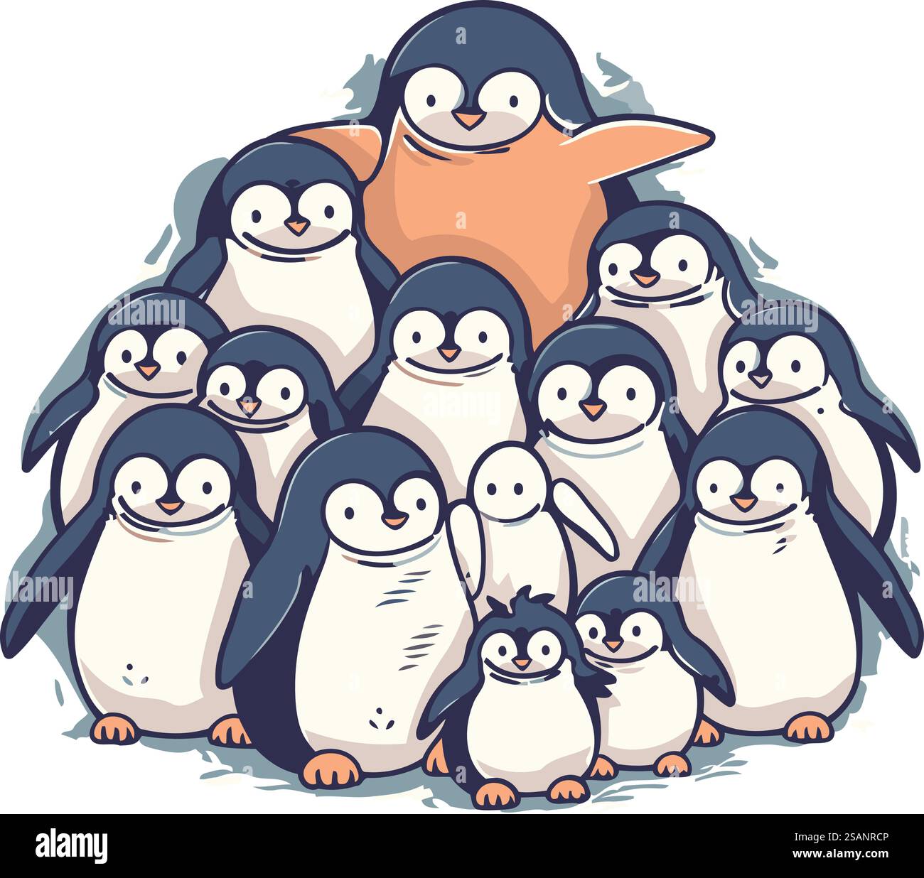 Cartoon penguins hi-res stock photography and images - Alamy