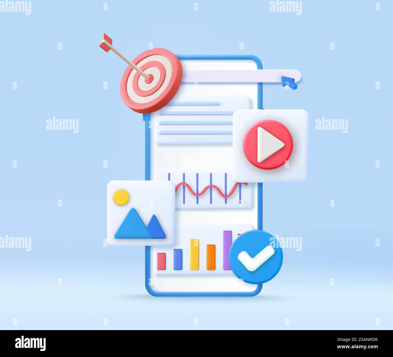 3d statistics digital grow Stock Vector Images - Alamy