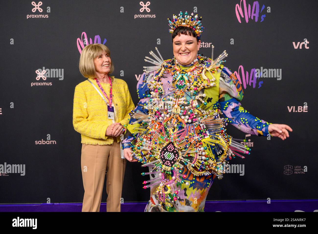 Antwerpen, Belgium. 29th Jan, 2025. Antwerpen, 29/01/2025 : Music Industry Awards, Mia's ...