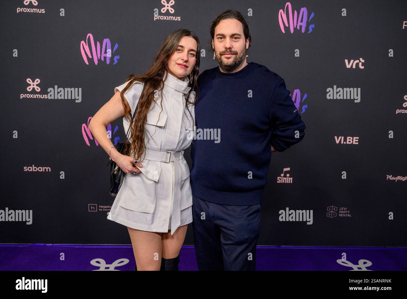 Antwerpen, Belgium. 29th Jan, 2025. Antwerpen, 29/01/2025 : Music Industry Awards, Mia's ...
