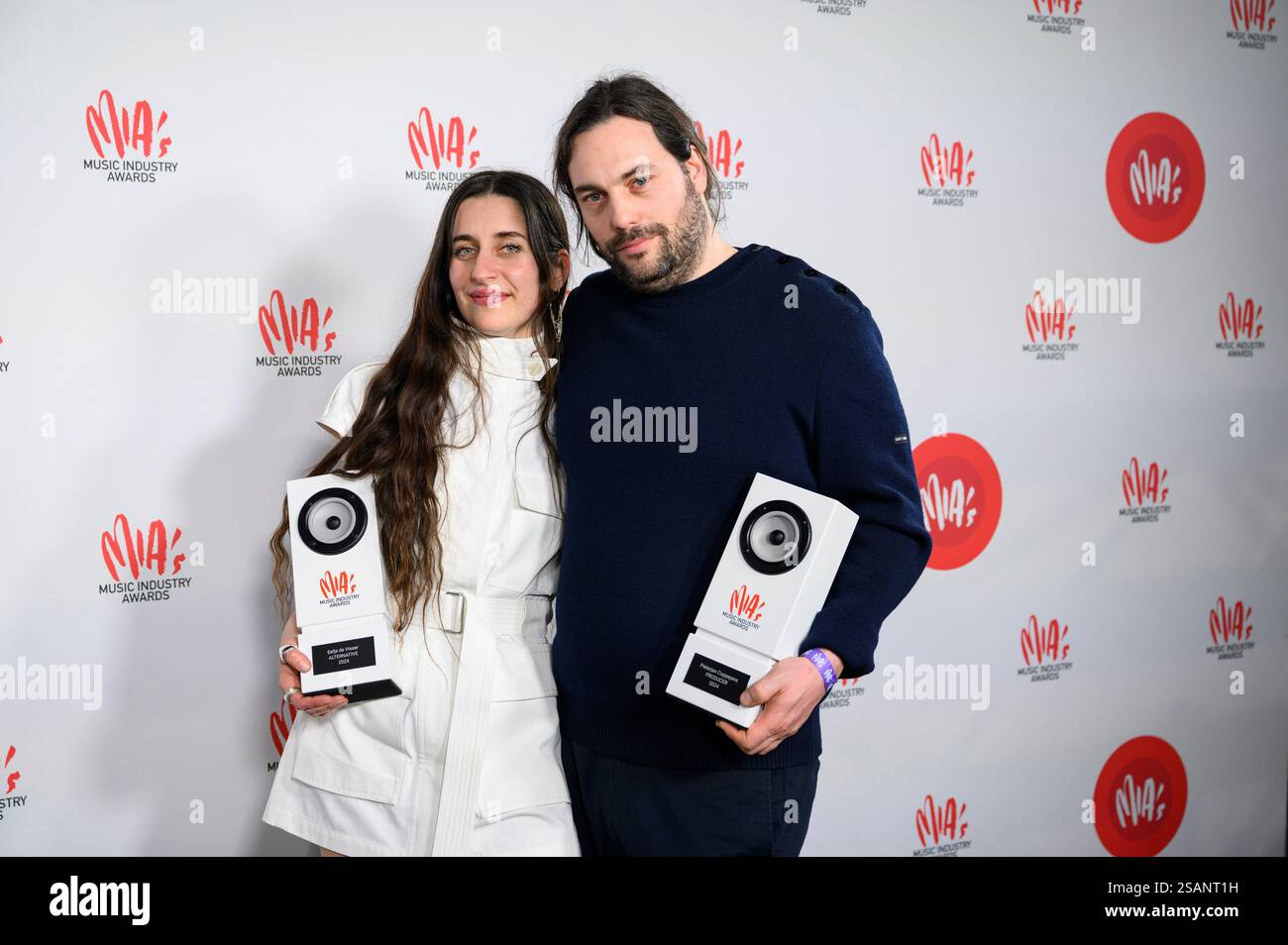 Antwerpen, Belgium. 29th Jan, 2025. Antwerpen, 29/01/2025 : Music Industry Awards, Mia's ...