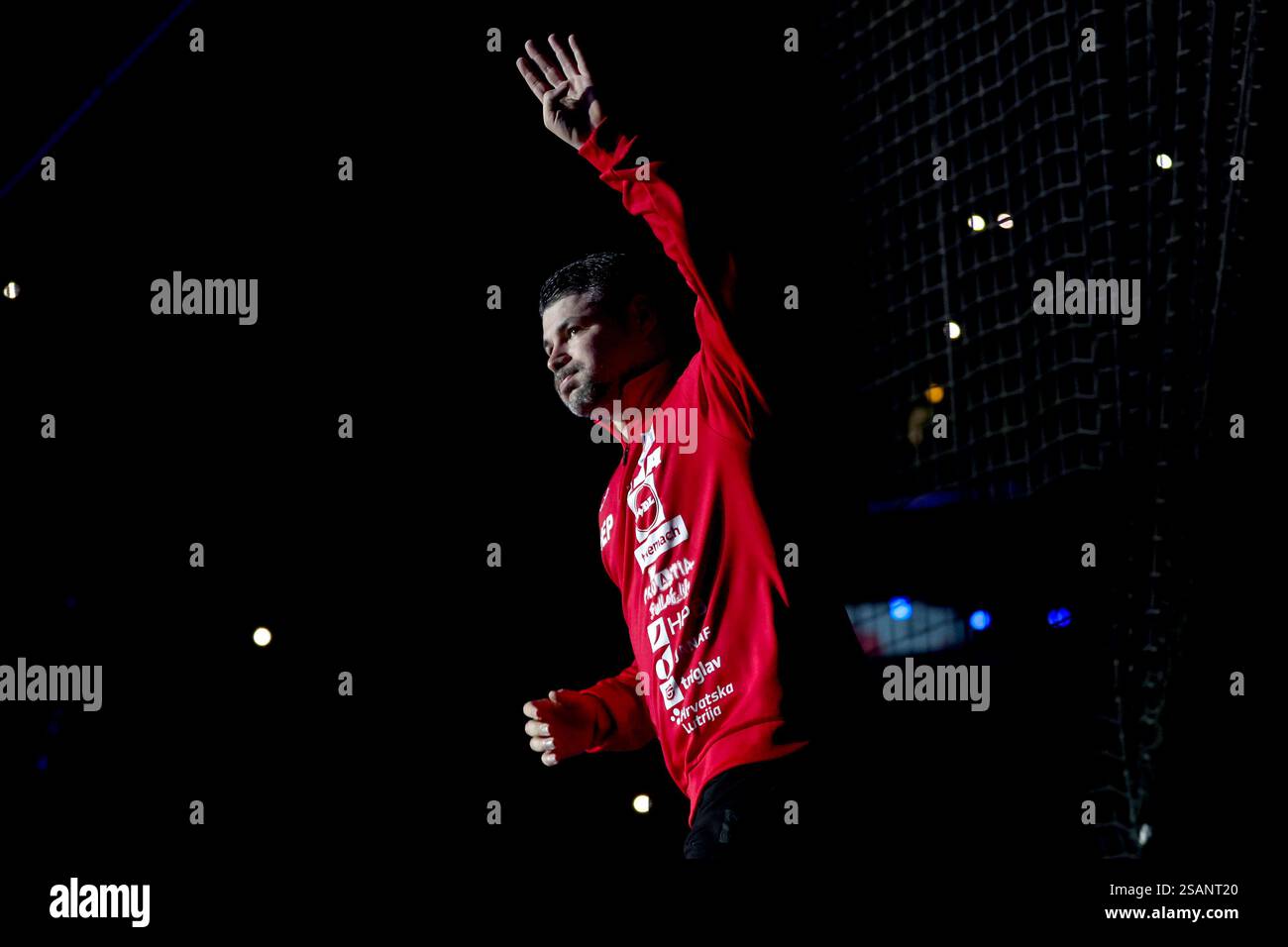 Ivan Pesic of Croatia is introduced before the 2025 IHF Men's Handball ...