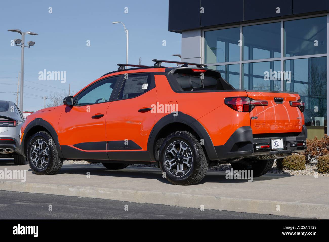 Noblesville - January 28, 2025: Hyundai Santa Cruz XRT display at a ...