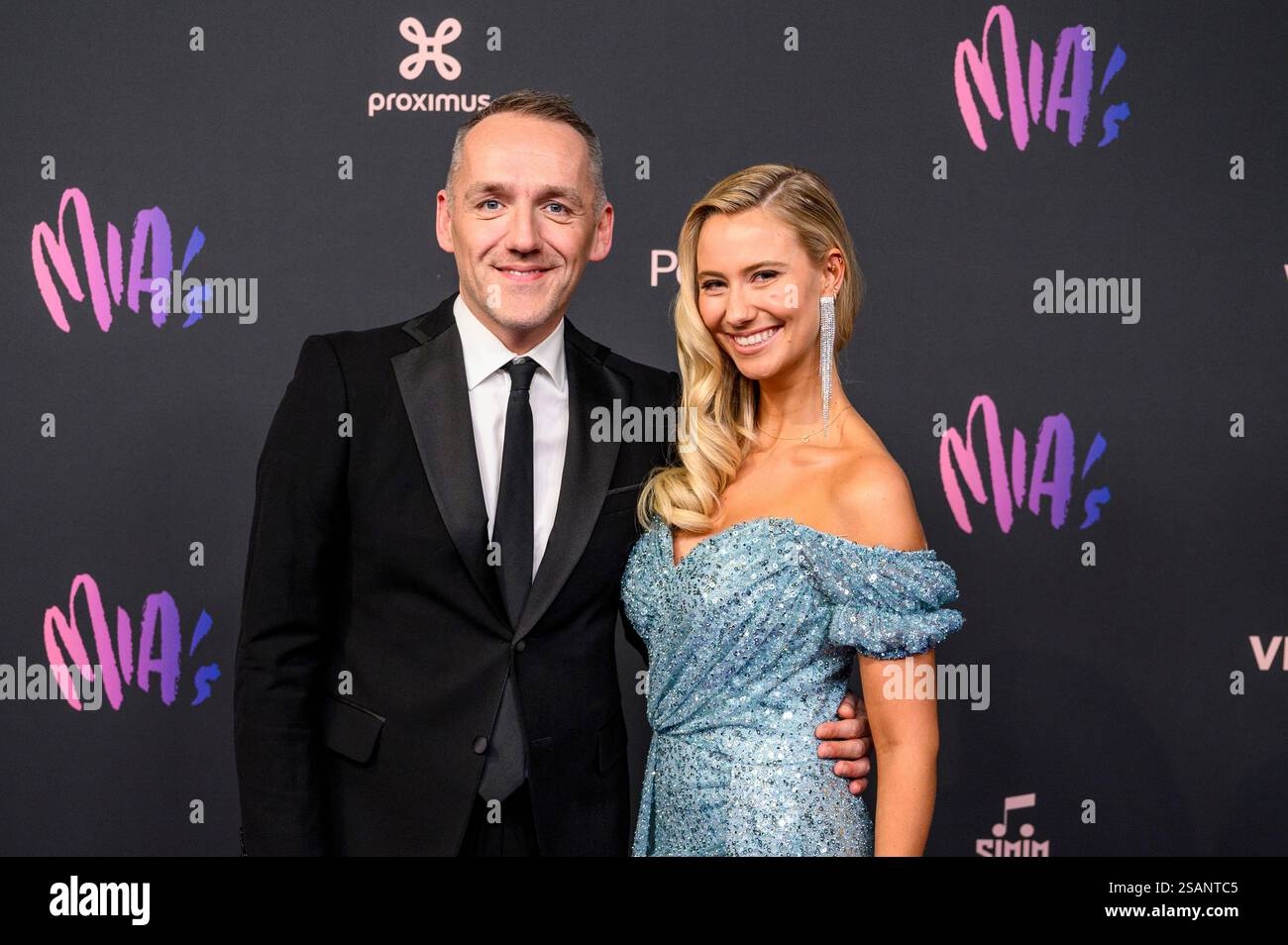 Antwerpen, Belgium. 29th Jan, 2025. Antwerpen, 29/01/2025 : Music Industry Awards, Mia's ...