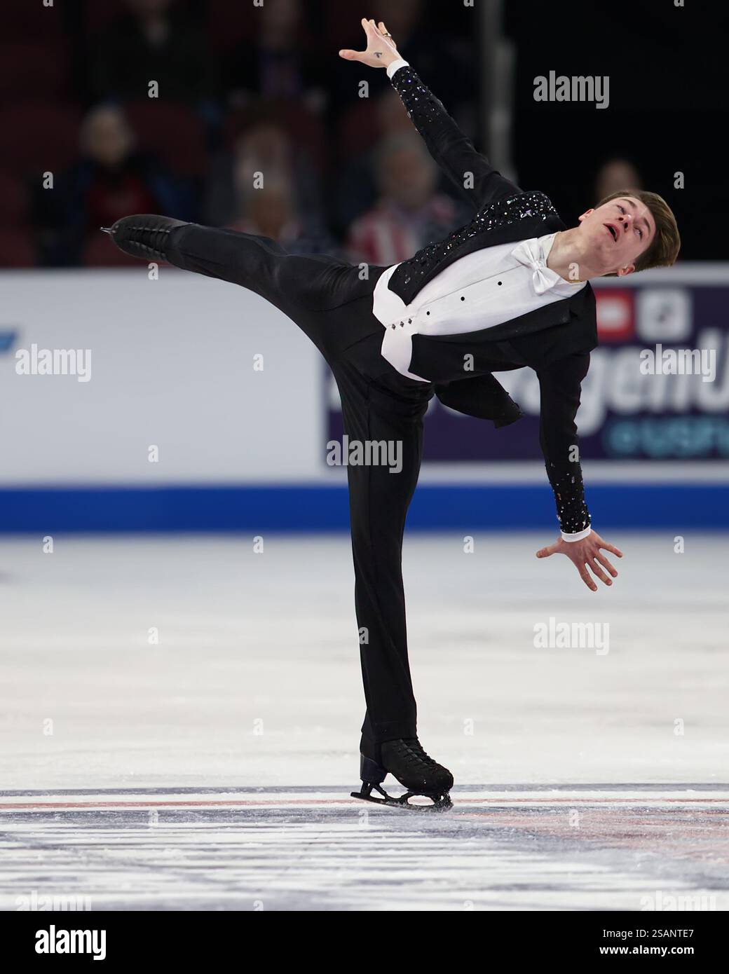 January 25, 2025, Wichita, Kansas, USA: MAXIM NAUMOV skates the short ...