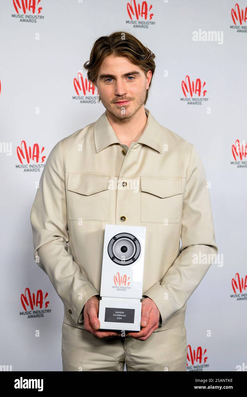 Antwerpen, Belgium. 29th Jan, 2025. Antwerpen, 29/01/2025 : Music Industry Awards, Mia's ...
