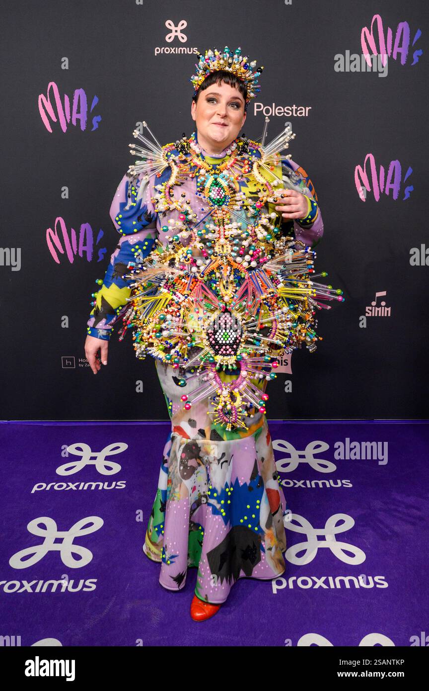 Antwerpen, Belgium. 29th Jan, 2025. Antwerpen, 29/01/2025 : Music Industry Awards, Mia's ...