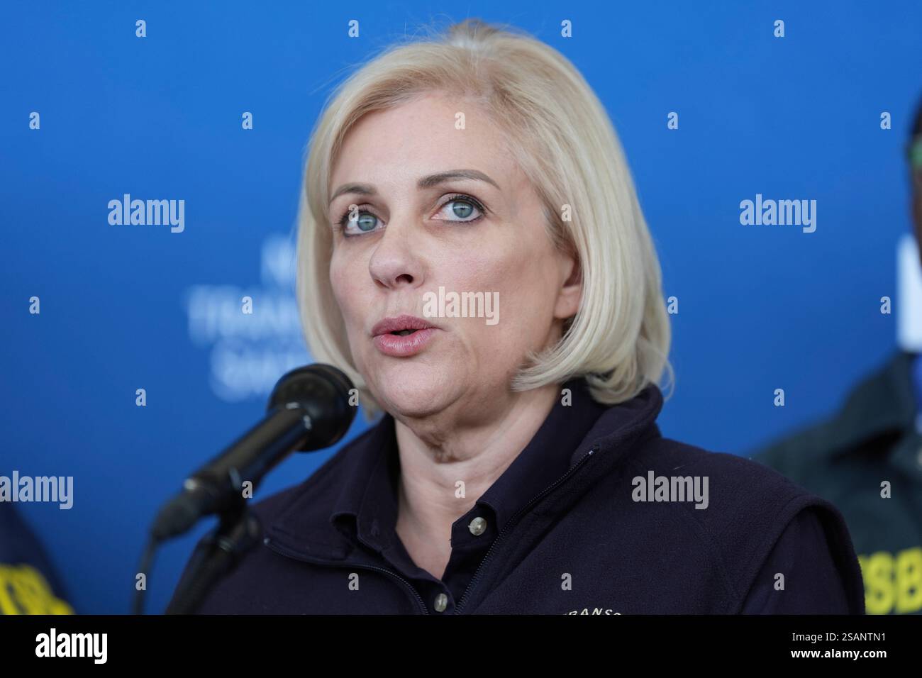 National Transportation Safety Board Chair Jennifer Homendy speaks ...