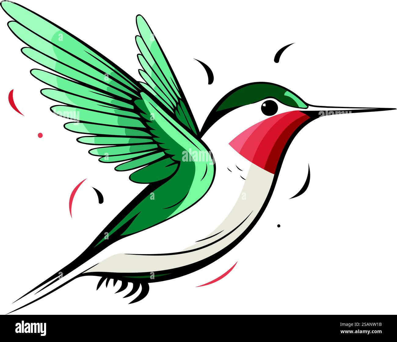 Hummingbird. Vector illustration of a cartoon Hummingbird Stock Vector ...