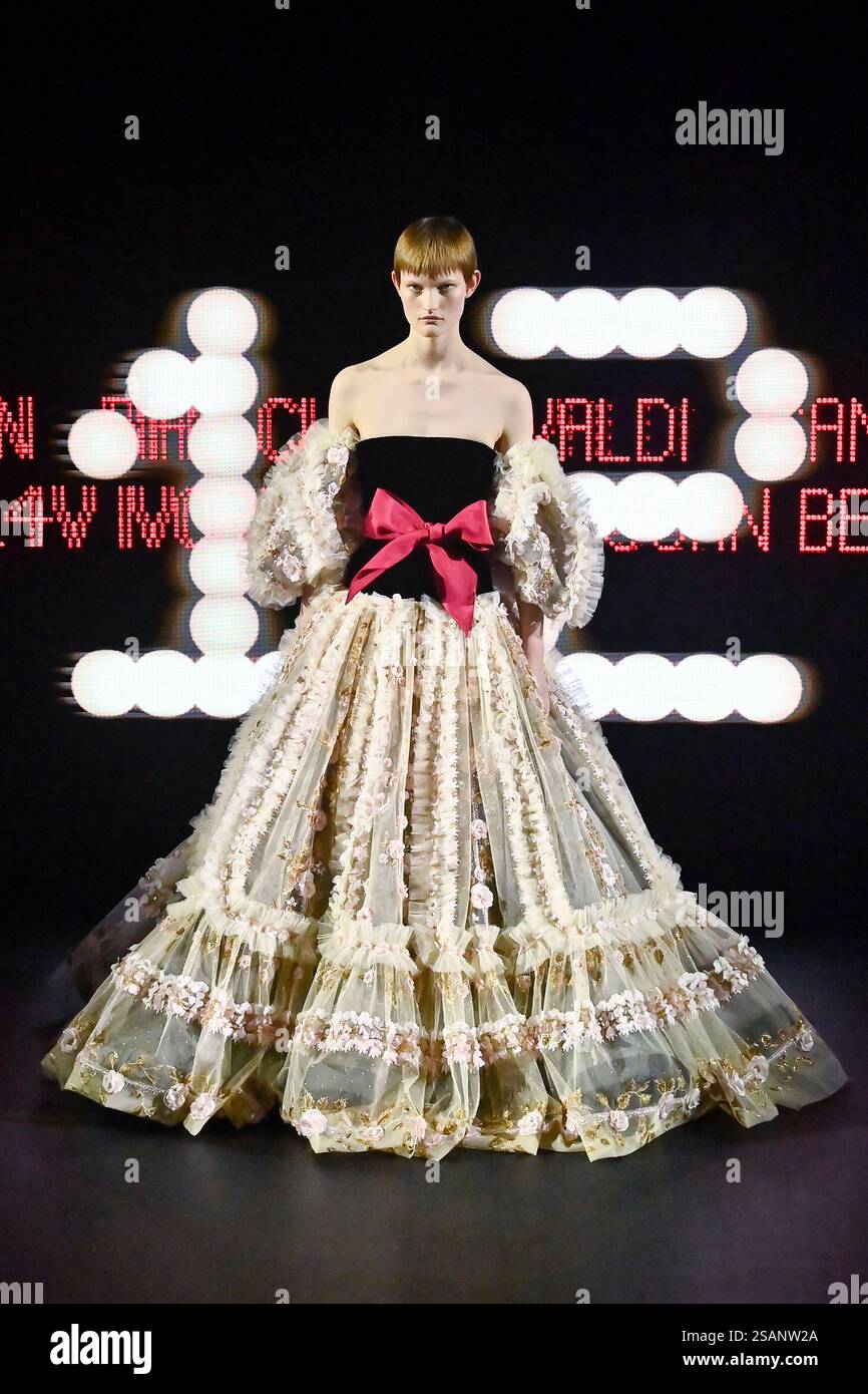 Paris, France. 29th Jan, 2025. Model Lauren Theobald is seen on the ...
