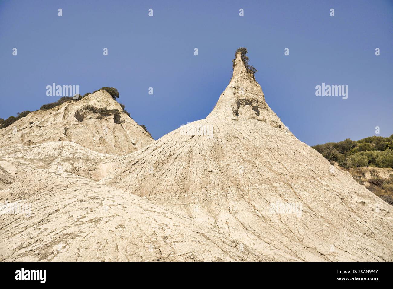 natural landscape formed by rainwater erosion depicting the earth ...