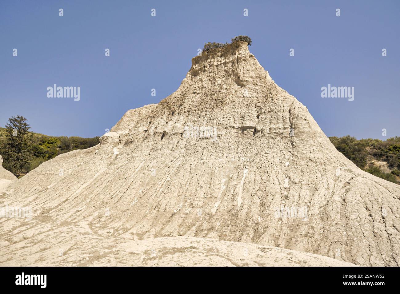 natural landscape formed by rainwater erosion depicting the earth ...
