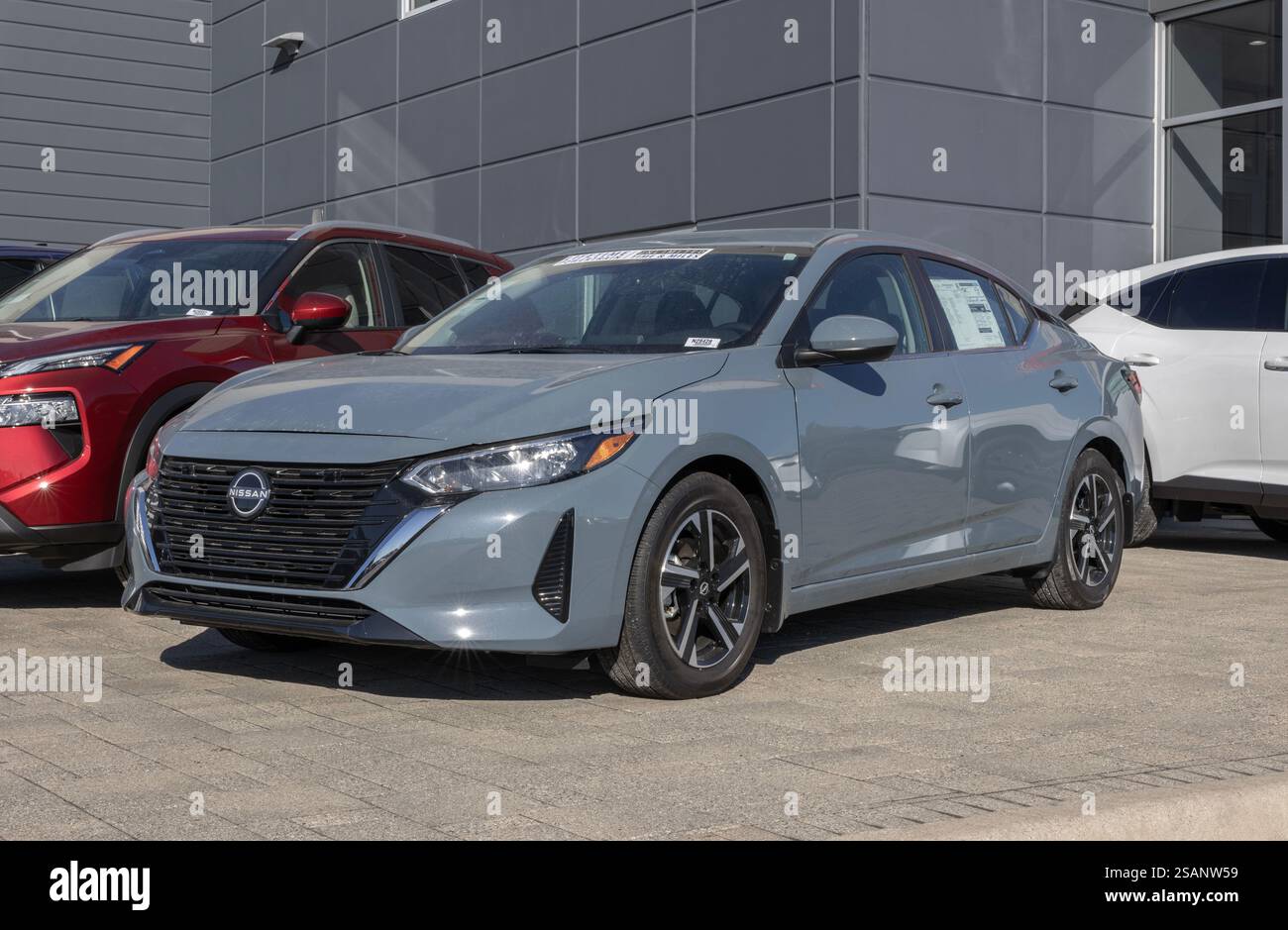 Indianapolis - January 28, 2025: Nissan Sentra SV display at a ...