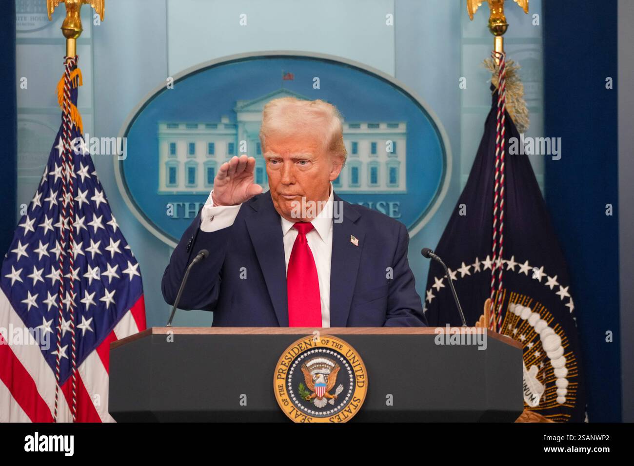 Washington, District of Columbia, USA. 30th Jan, 2025. President DONALD ...