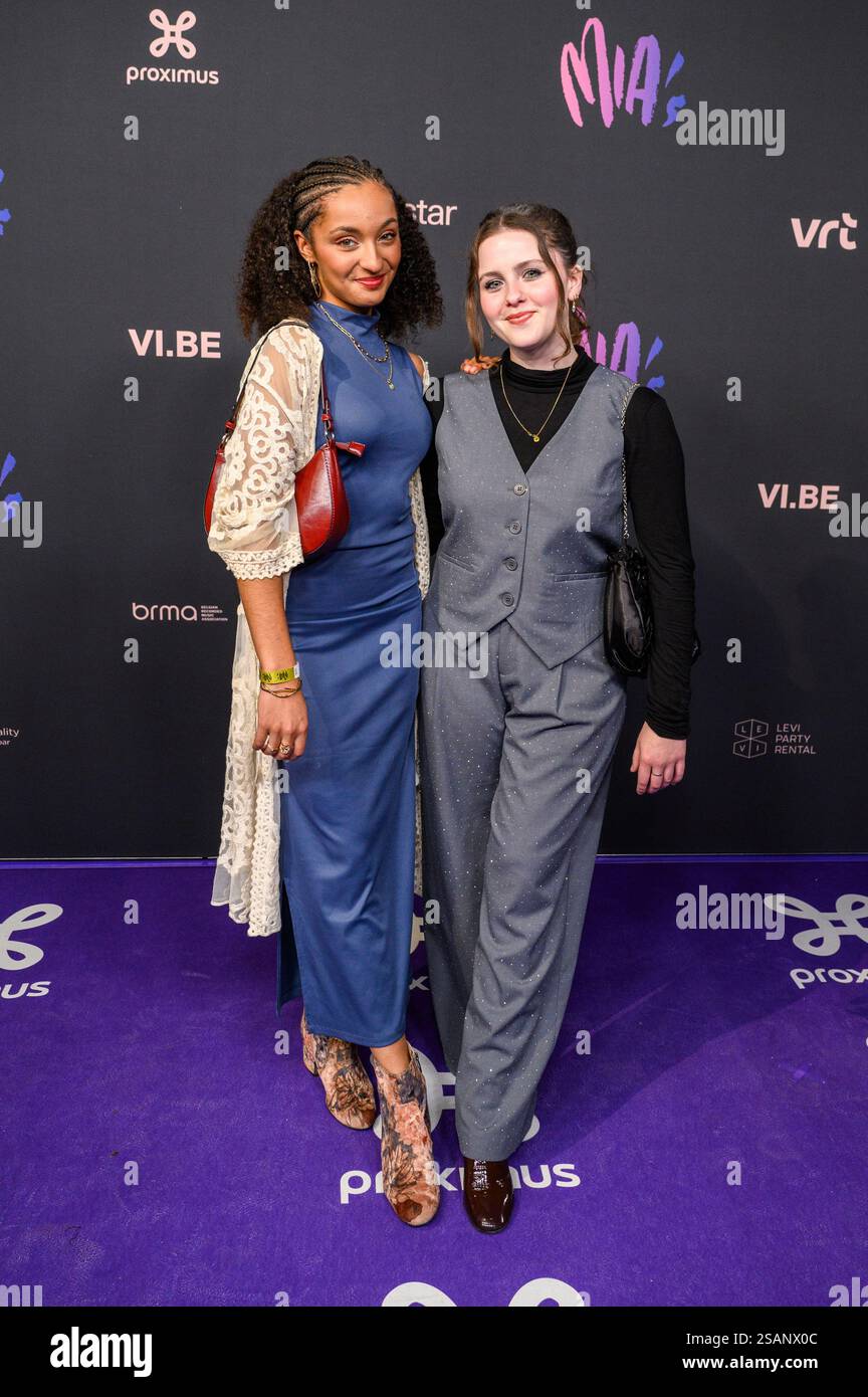 Antwerpen, Belgium. 29th Jan, 2025. Antwerpen, 29/01/2025 : Music Industry Awards, Mia's ...
