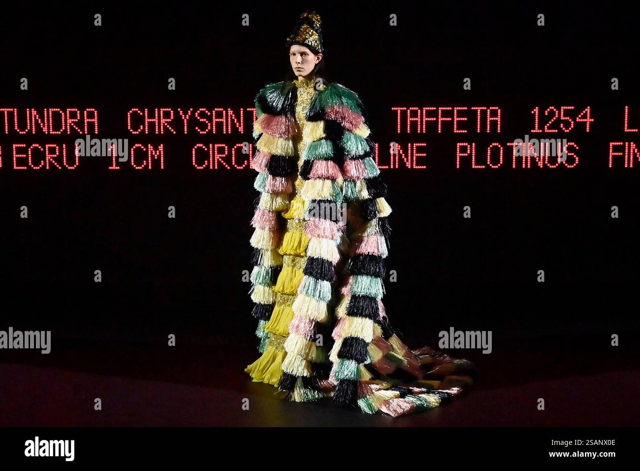 Model Dobi Mazurek is seen on the catwalk at the Valentino Haute ...