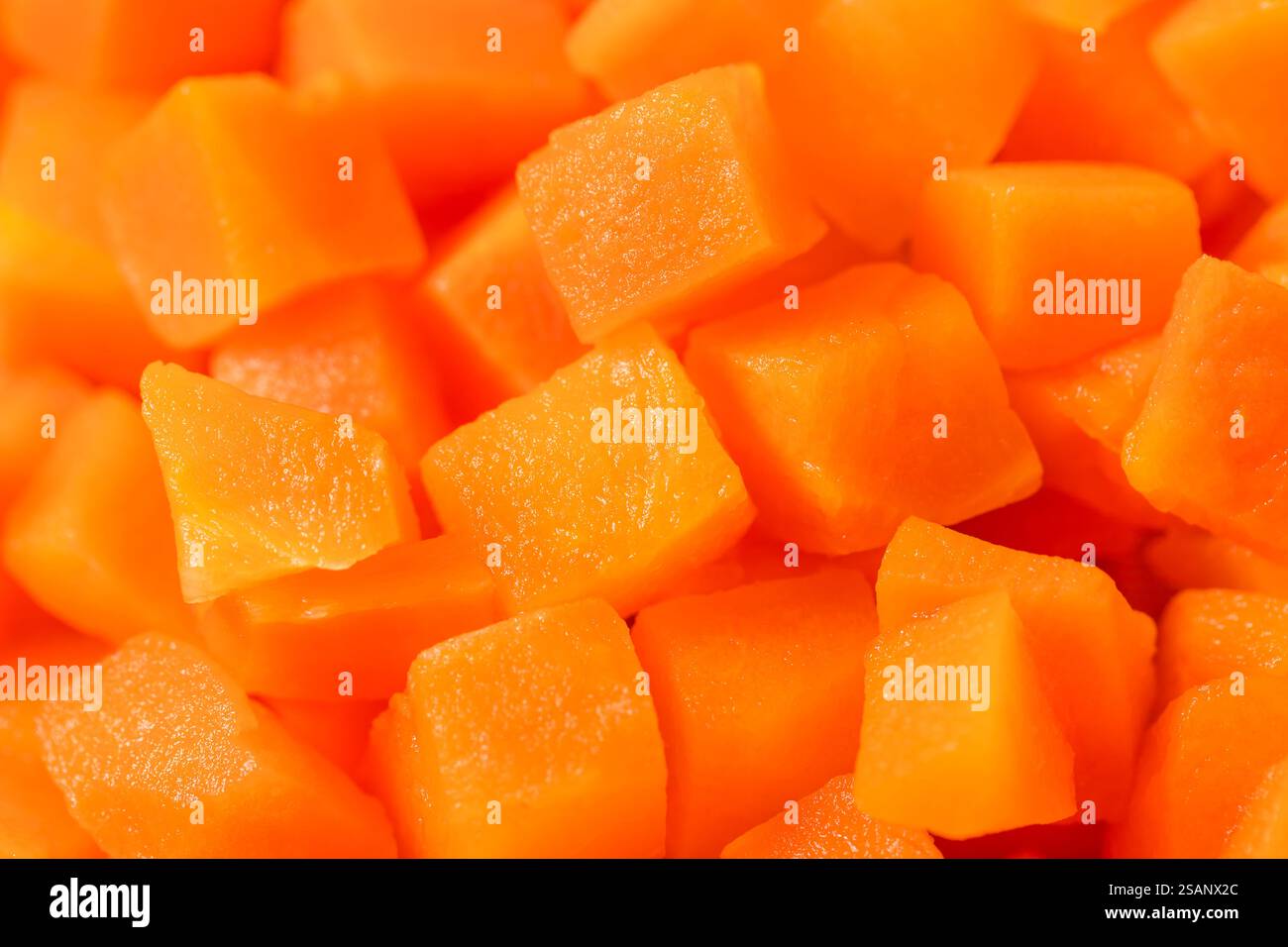 Healthy Organic Steamed Frozen Carrots Ready to Eat in a Bowl Stock ...