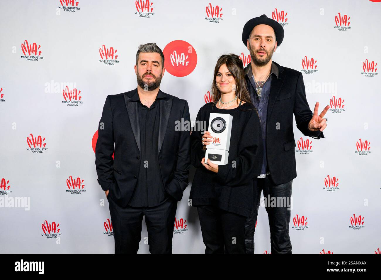 Antwerpen, Belgium. 29th Jan, 2025. Antwerpen, 29/01/2025 : Music Industry Awards, Mia's ...
