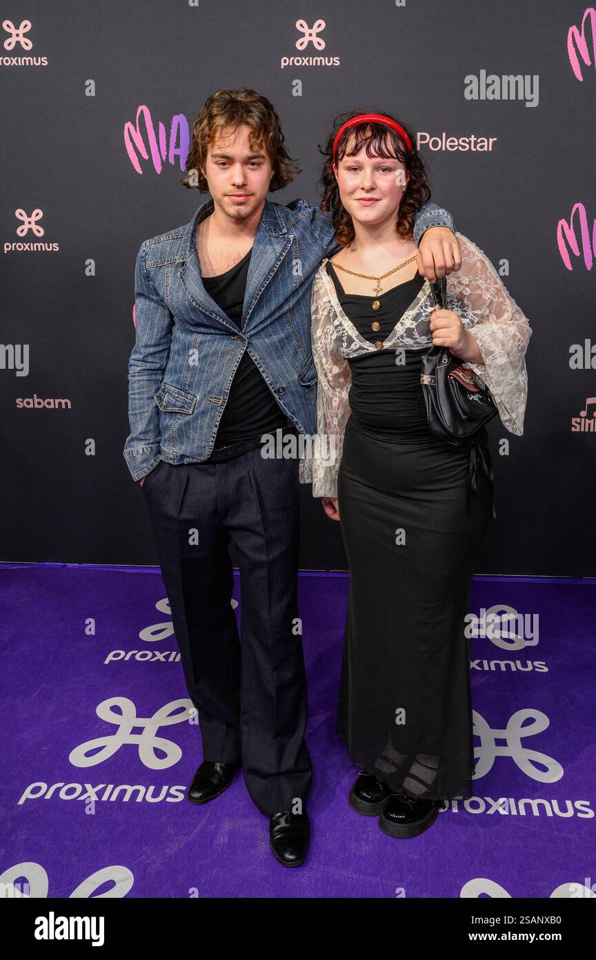 Antwerpen, Belgium. 29th Jan, 2025. Antwerpen, 29/01/2025 : Music Industry Awards, Mia's ...