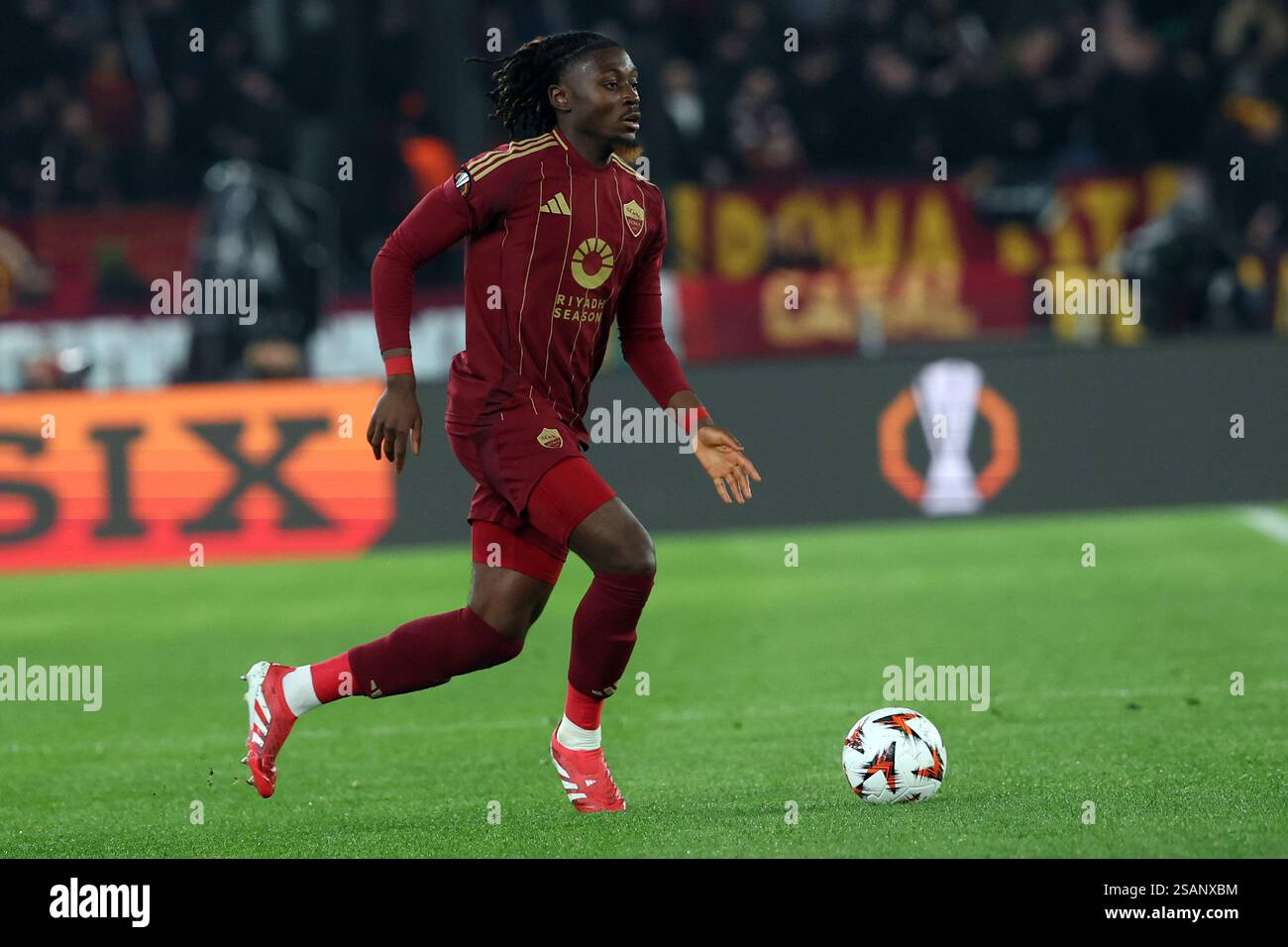 Rome, Italy. 30th Jan, 2025. Rome, Italy 30.01.2025: Manu Kone of Roma ...