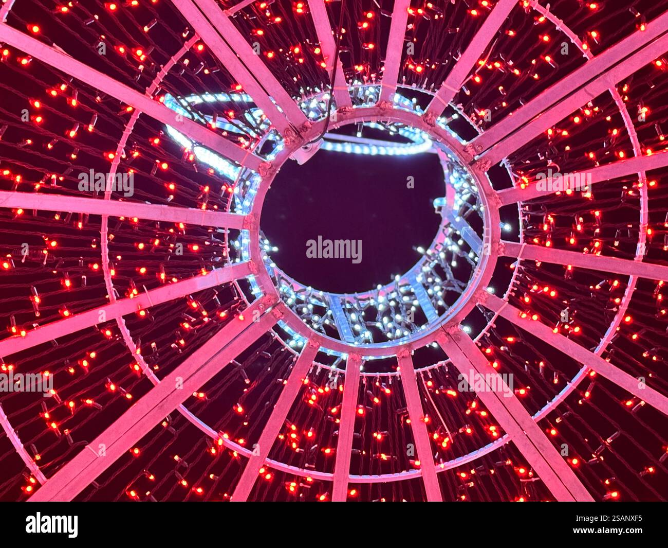 Christmas lights illuminate decorative hi-res stock photography and ...