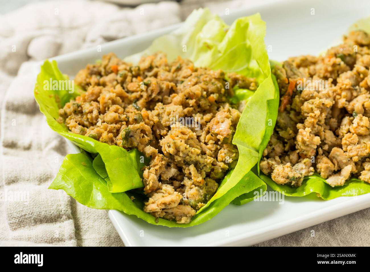 Delicious chicken wrap salad hi-res stock photography and images - Alamy