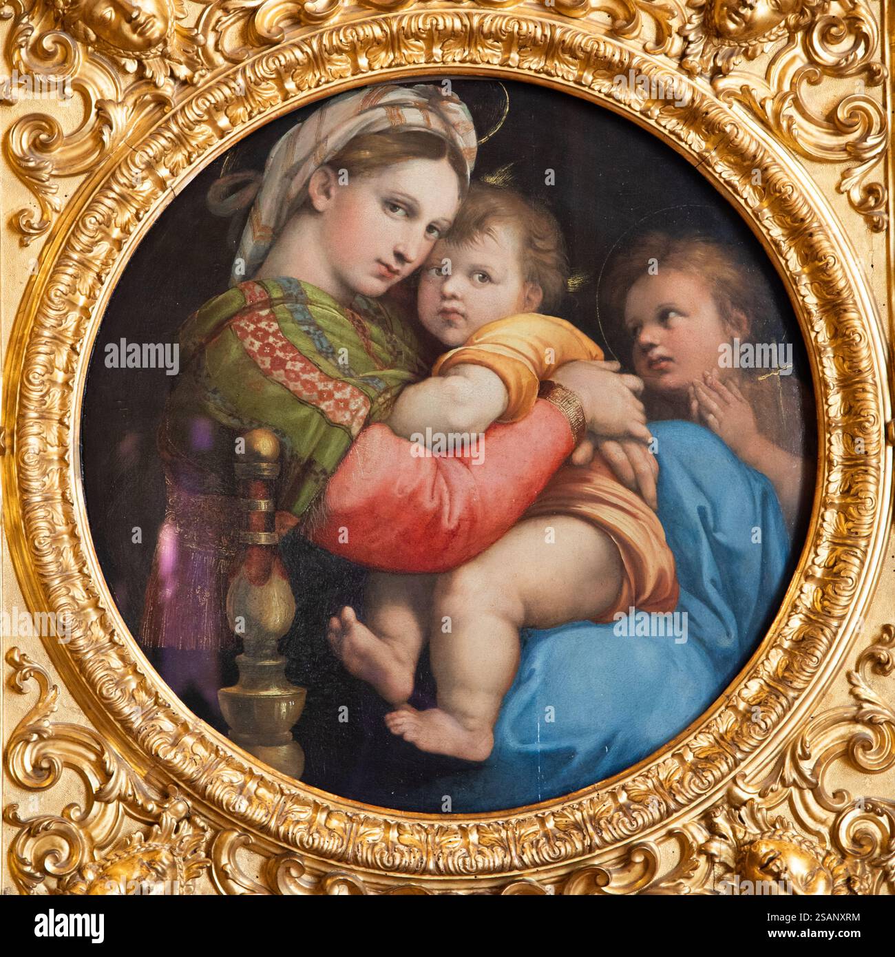 Florence, Italy - 27 June 2023: The Madonna of the Chair, named Madonna ...