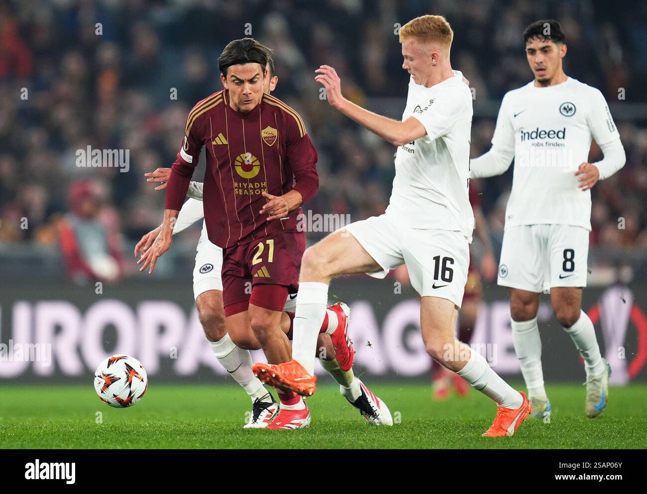 Rom, Italy. 30th Jan, 2025. Soccer: Europa League, AS Roma - Eintracht ...