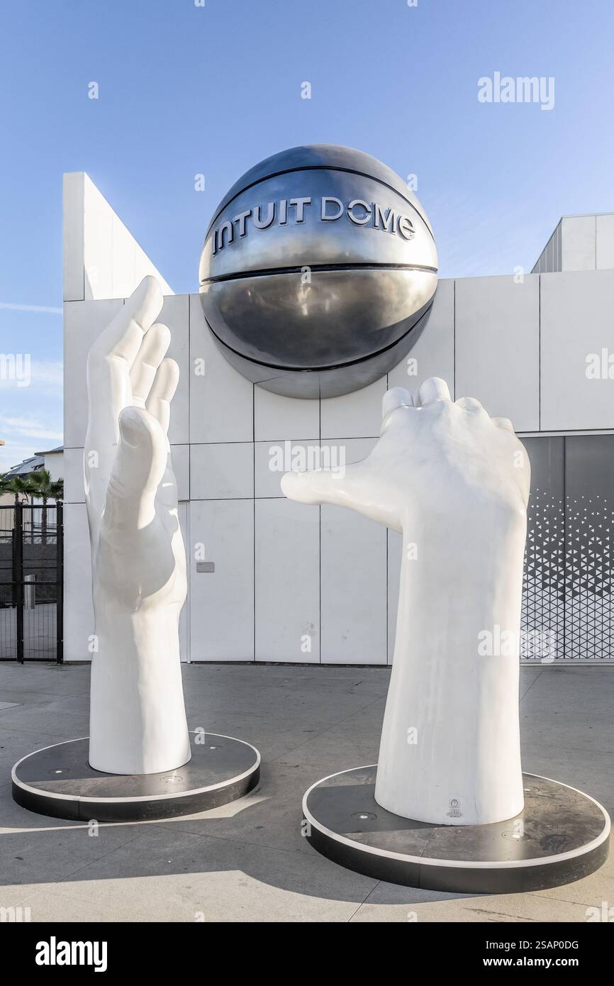 The Intuit Dome is an indoor arena hosting sports, concerts, and events ...