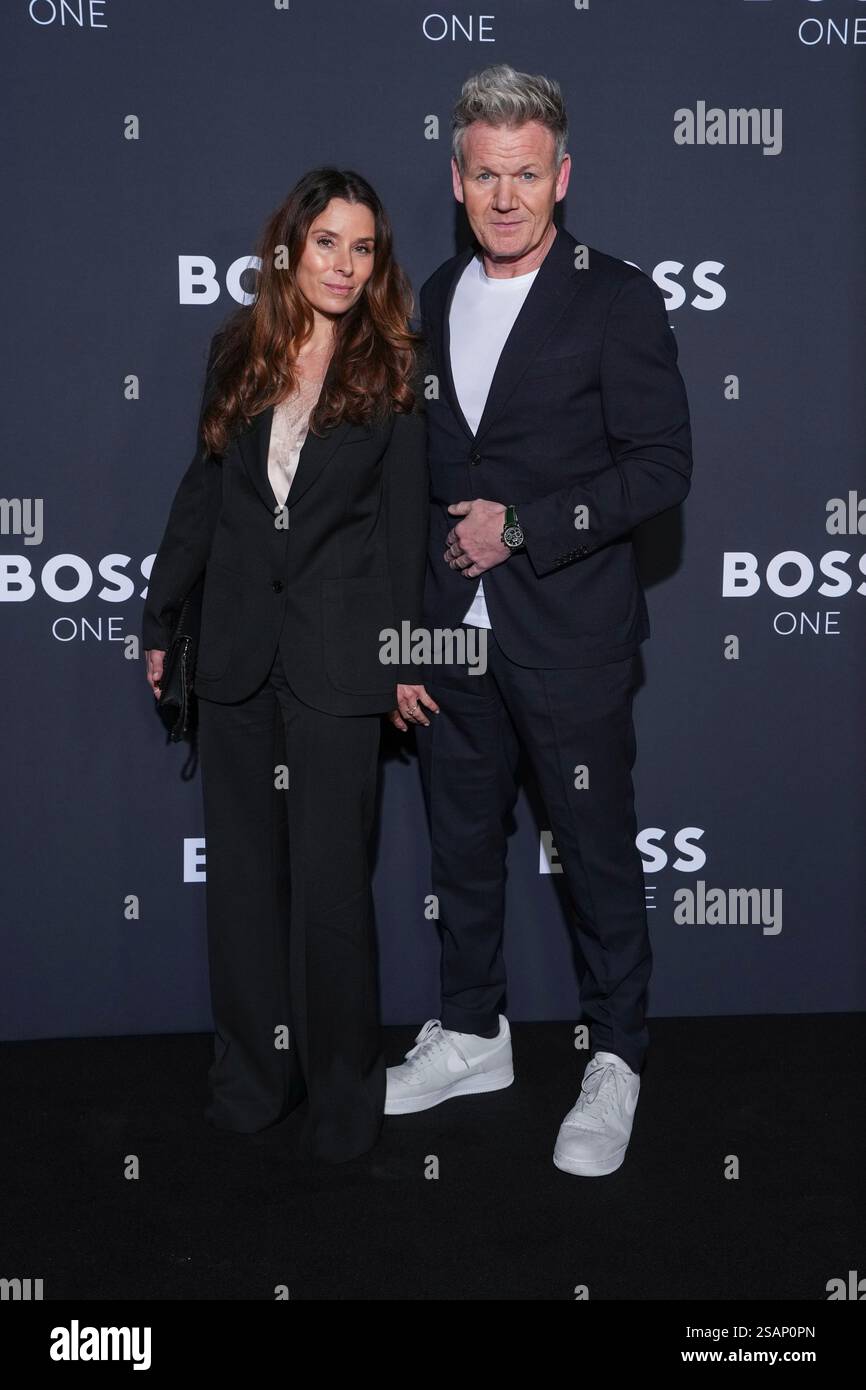 Tana Ramsay, left, and Gordon Ramsay pose for photographers upon ...