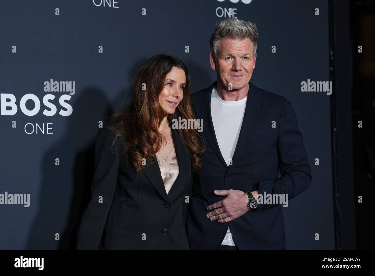 Tana Ramsay, left, and Gordon Ramsay pose for photographers upon ...