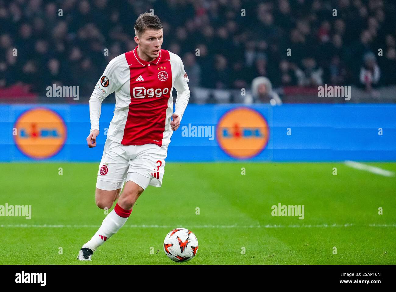 Amsterdam, Netherlands. 30th Jan, 2025. AMSTERDAM, NETHERLANDS - JANUARY 30: Anton Gaaei of AFC ...