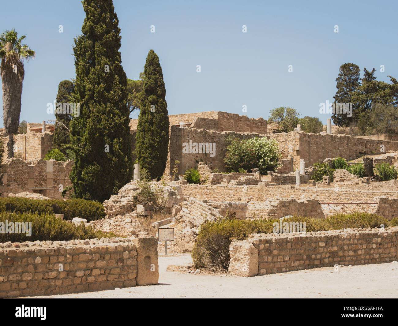 Tunisia, Carthage, the roman villas district Stock Photo - Alamy