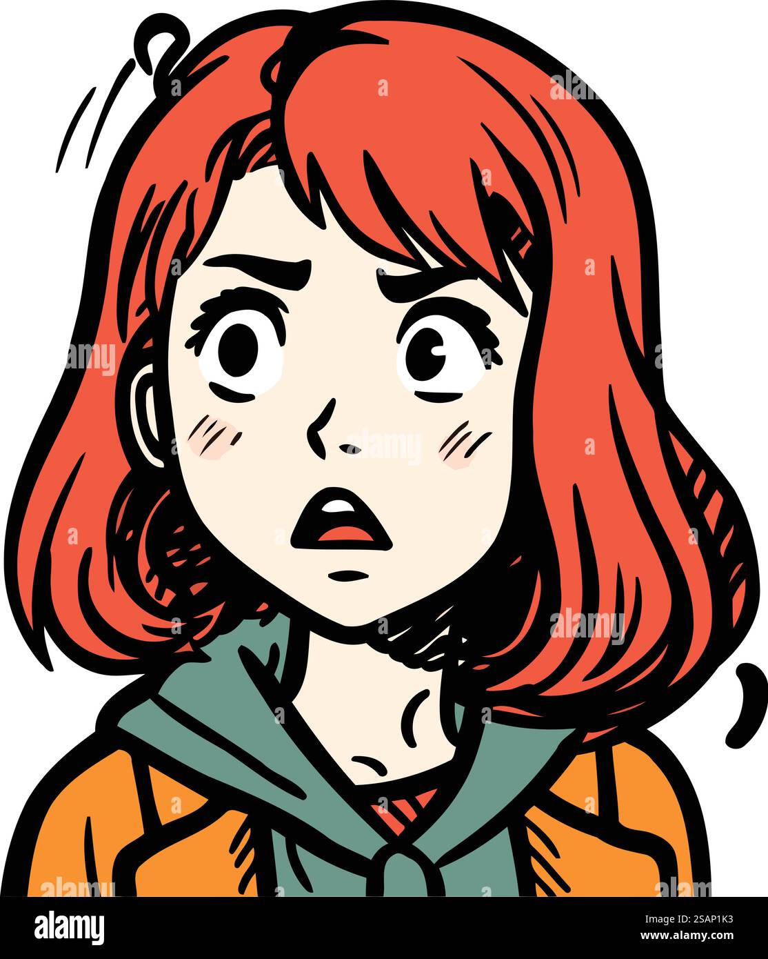 Confused woman illustration hi-res stock photography and images - Alamy