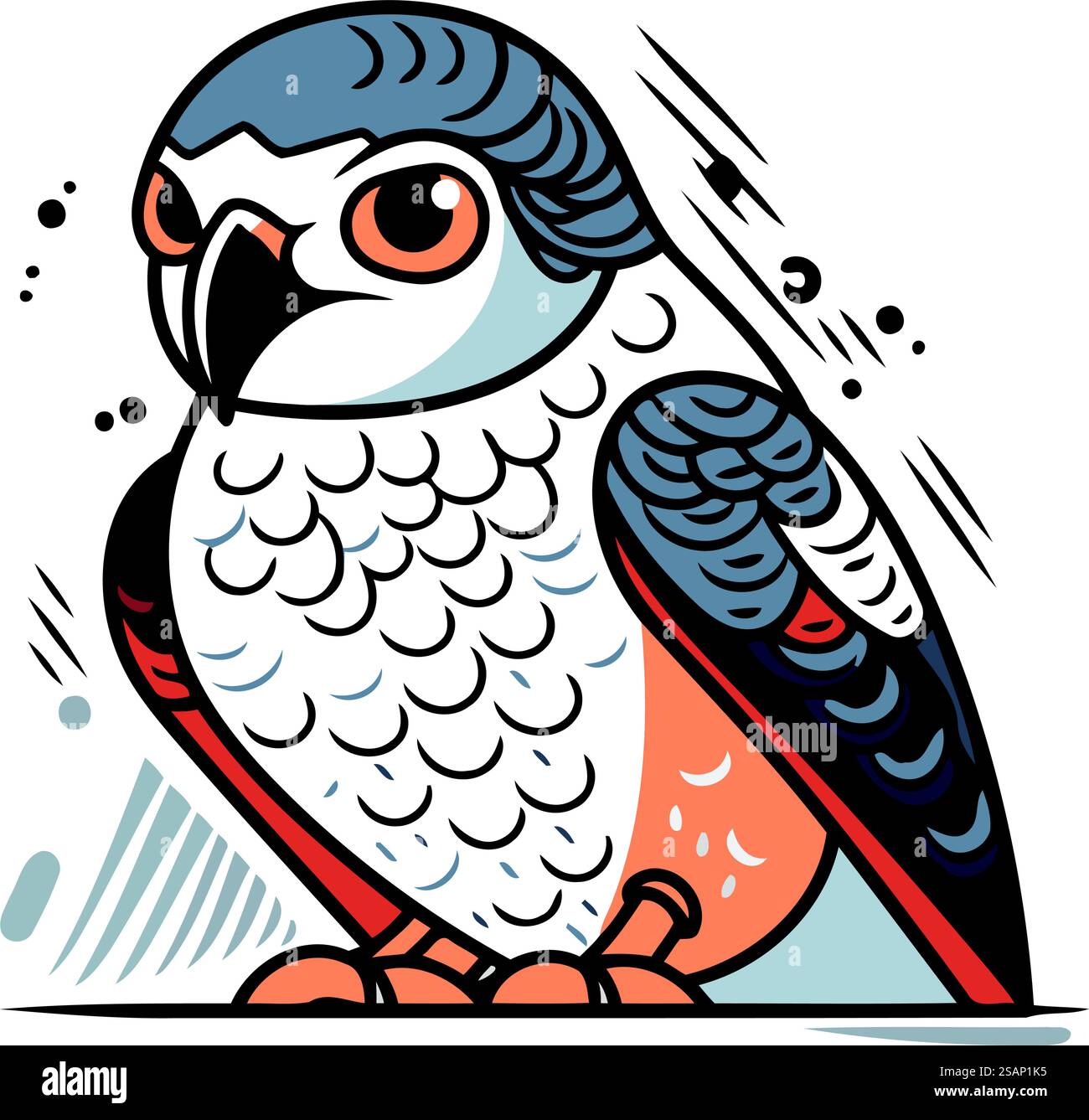 Illustration of a cute owl in cartoon style. Vector illustration Stock ...