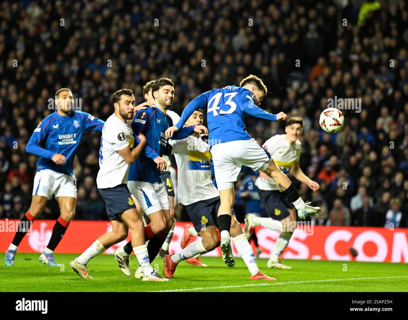 Glasgow, UK. 30th Jan, 2025. during the UEFA Europa League match at ...