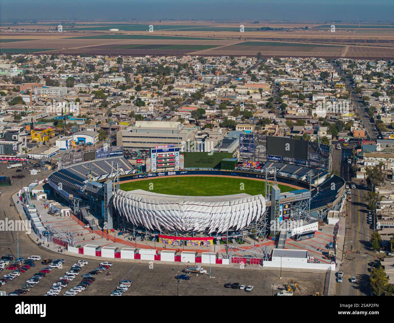 MEXICALI, MEXICO - JANUARY 30: Aerial view of El Nido de Los Águilas ...