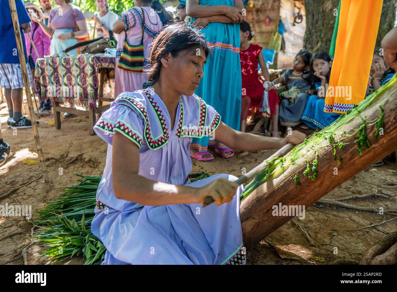Guaymi Mountain Village (Ngäbe-Buglé (Guaymi)), Panama Stock Photo - Alamy