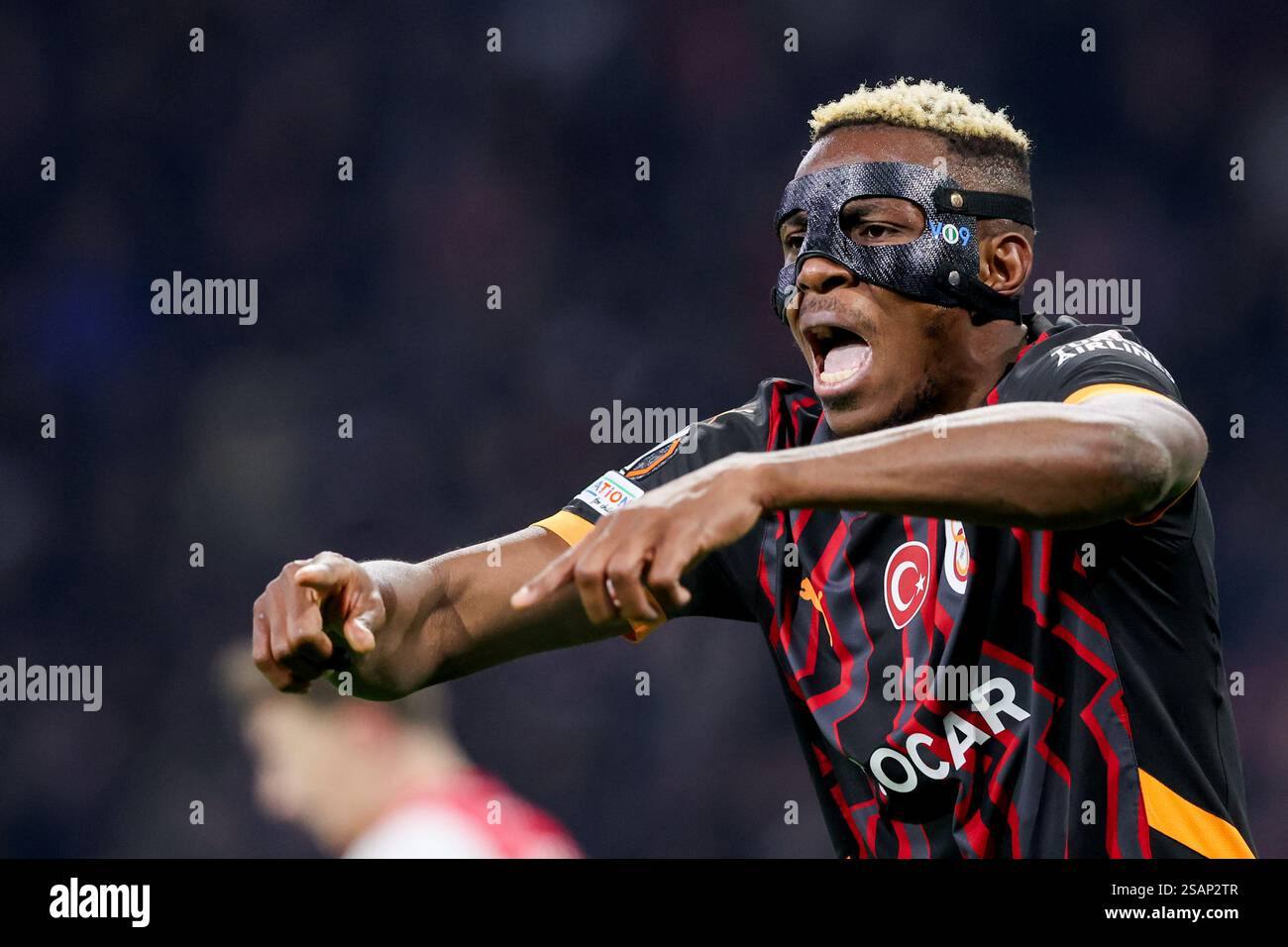 AMSTERDAM, NETHERLANDS - JANUARY 30: Victor Osimhen of Galatasaray AS ...