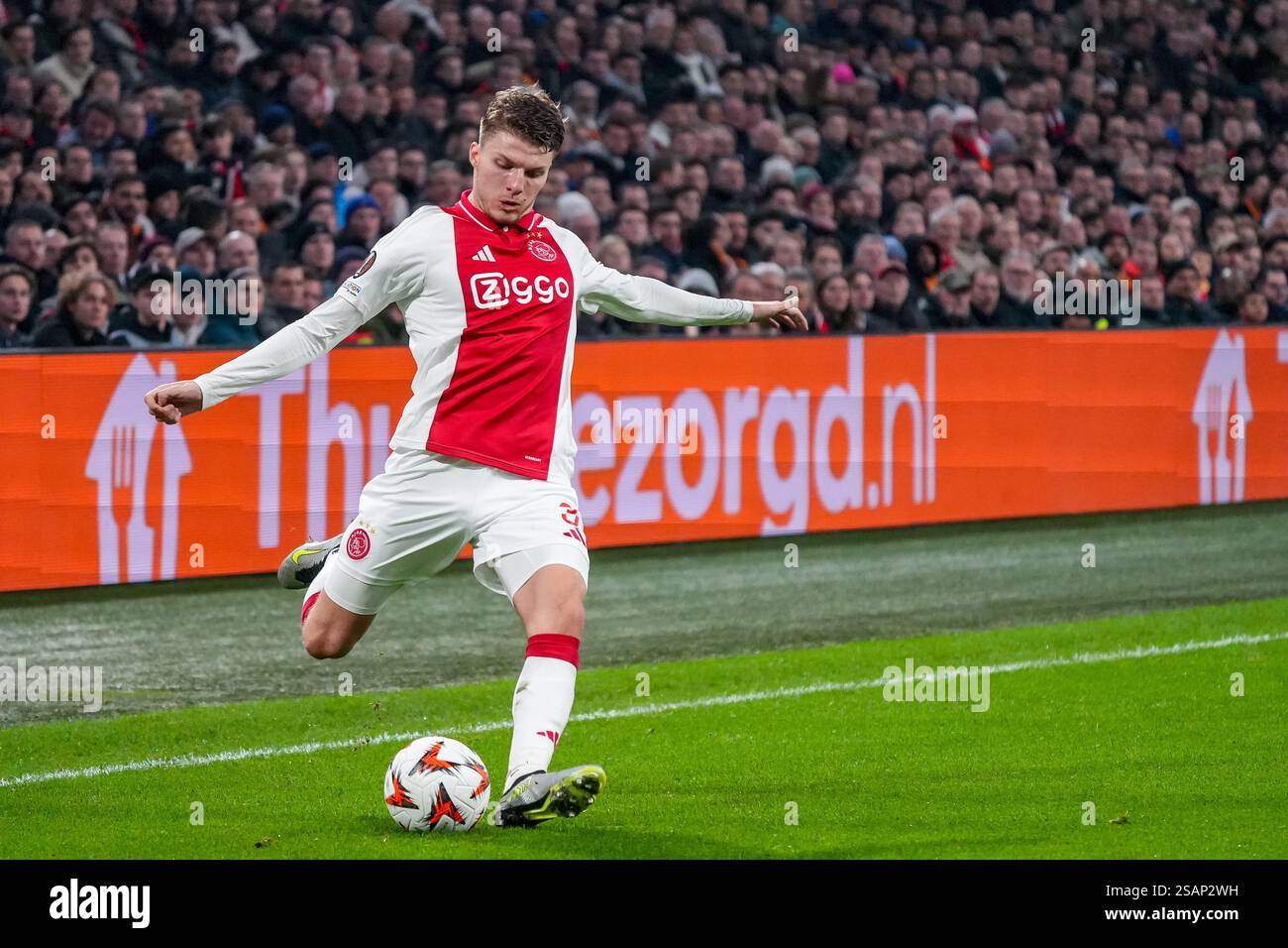 Amsterdam, Netherlands. 30th Jan, 2025. AMSTERDAM, NETHERLANDS - JANUARY 30: Anton Gaaei of AFC ...